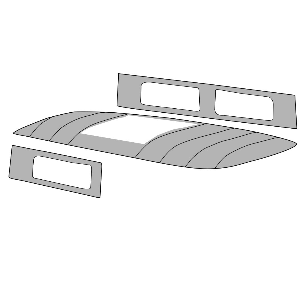 VW Headliner - W/Sunroof - 1973-74 VW Bus – IPC - Import Parts Connection